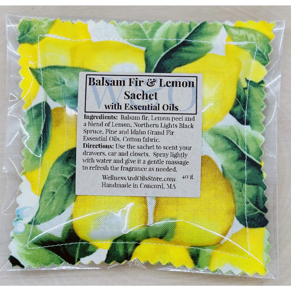 Balsam Fir & Lemon Sachet Infused with Essential Oils – Urban Nature Store