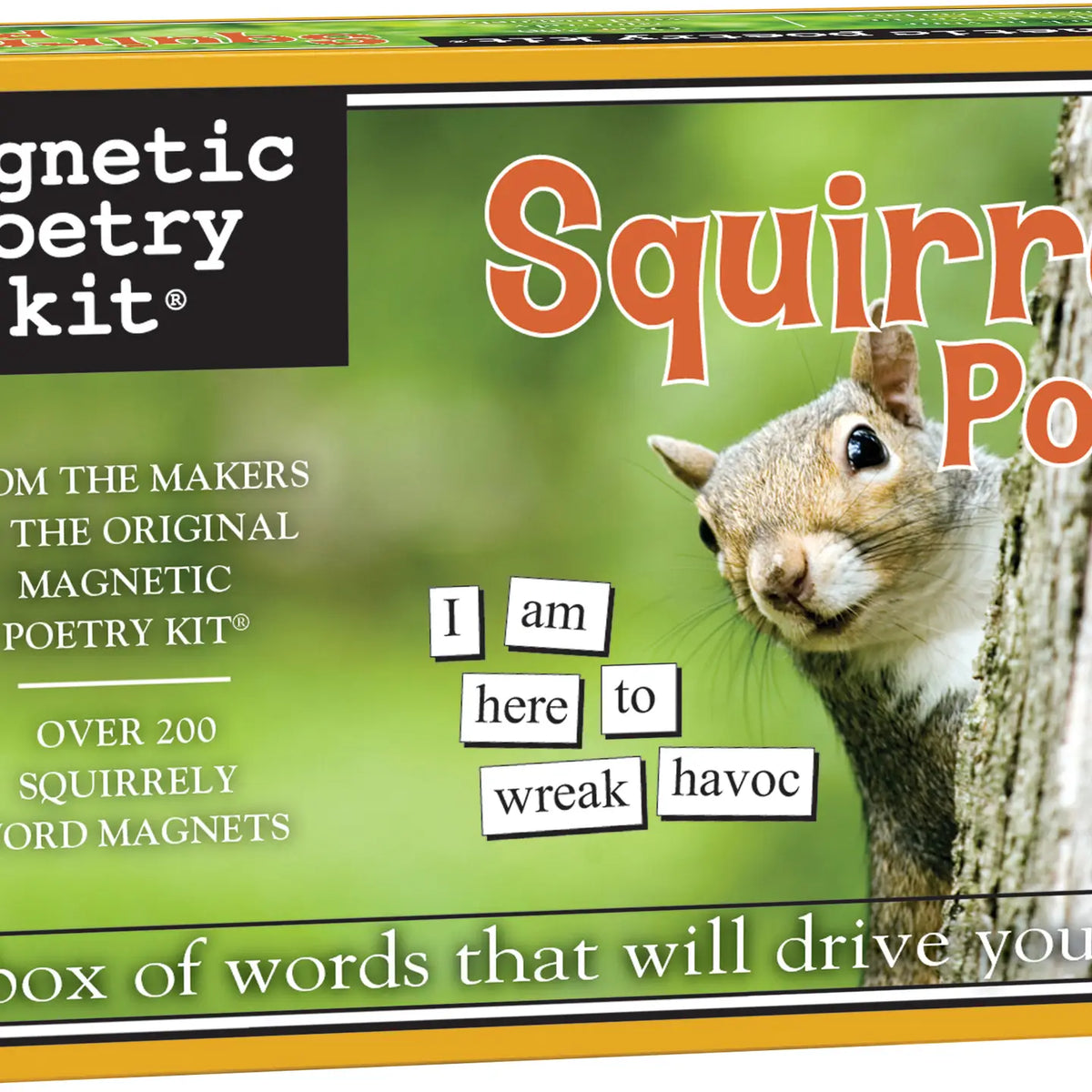 Squirrel Poet Magnetic Poetry Kit – Urban Nature Store