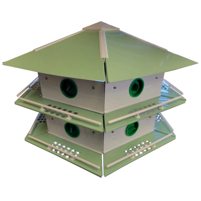Buy 12-Room Snap-together Plastic & Aluminum Purple Martin House Online ...