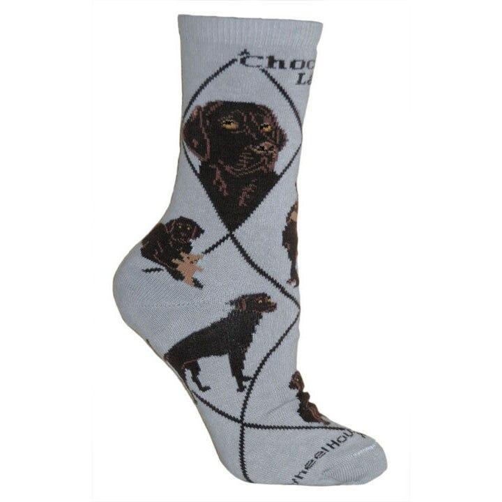 Buy Chocolate Lab on Gray Socks, Large Online With Canadian Pricing ...