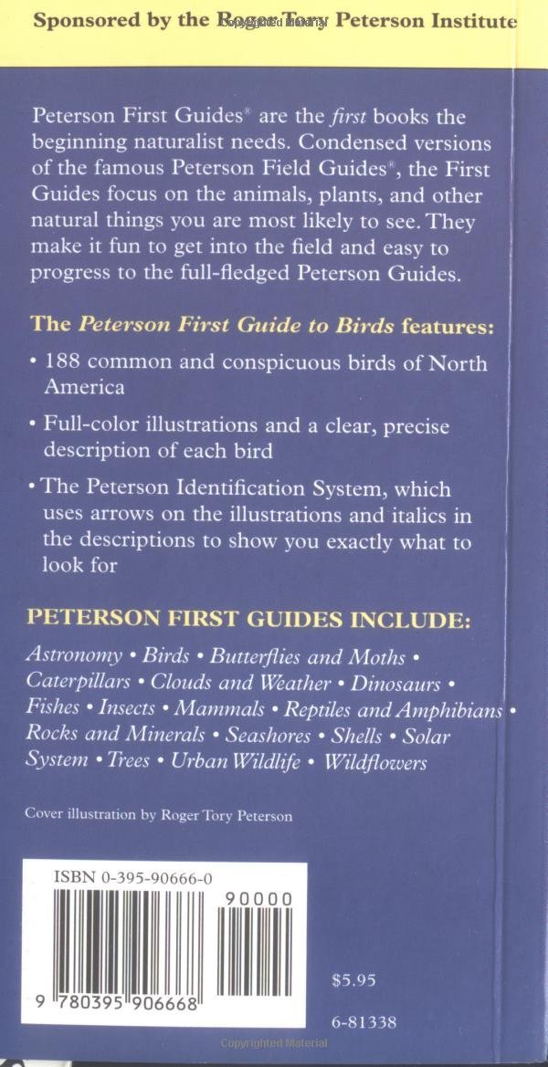Buy Peterson First Guide to Birds of North America Online With Canadian ...